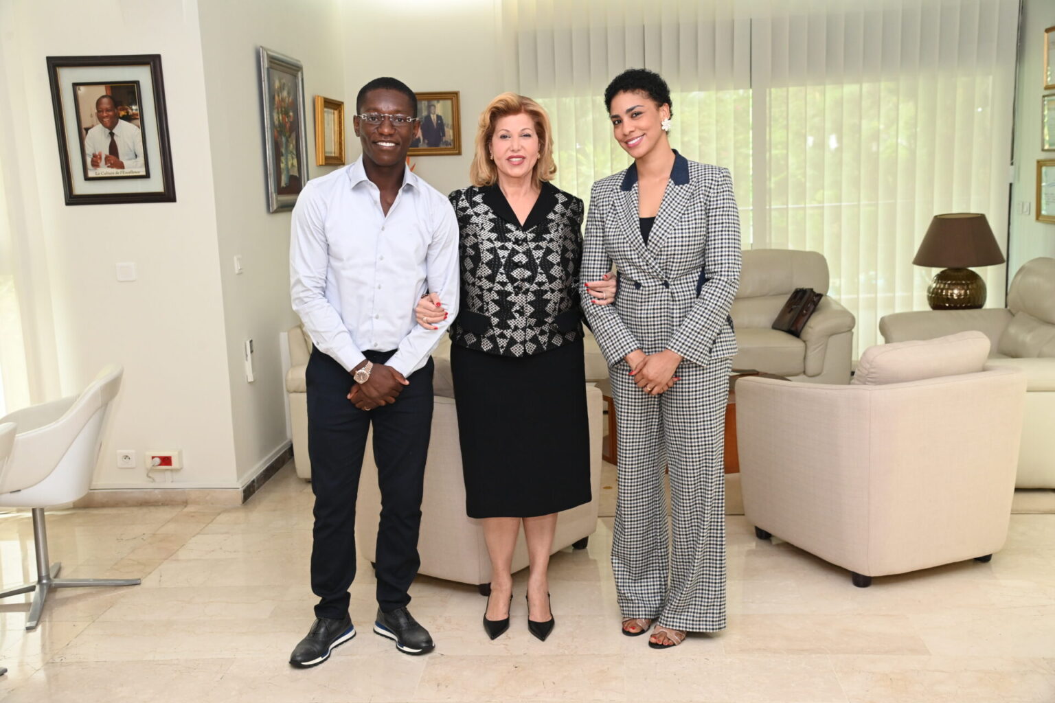 Audience: Max-Alain Gradel was received by he First Lady, Mrs Dominique ...