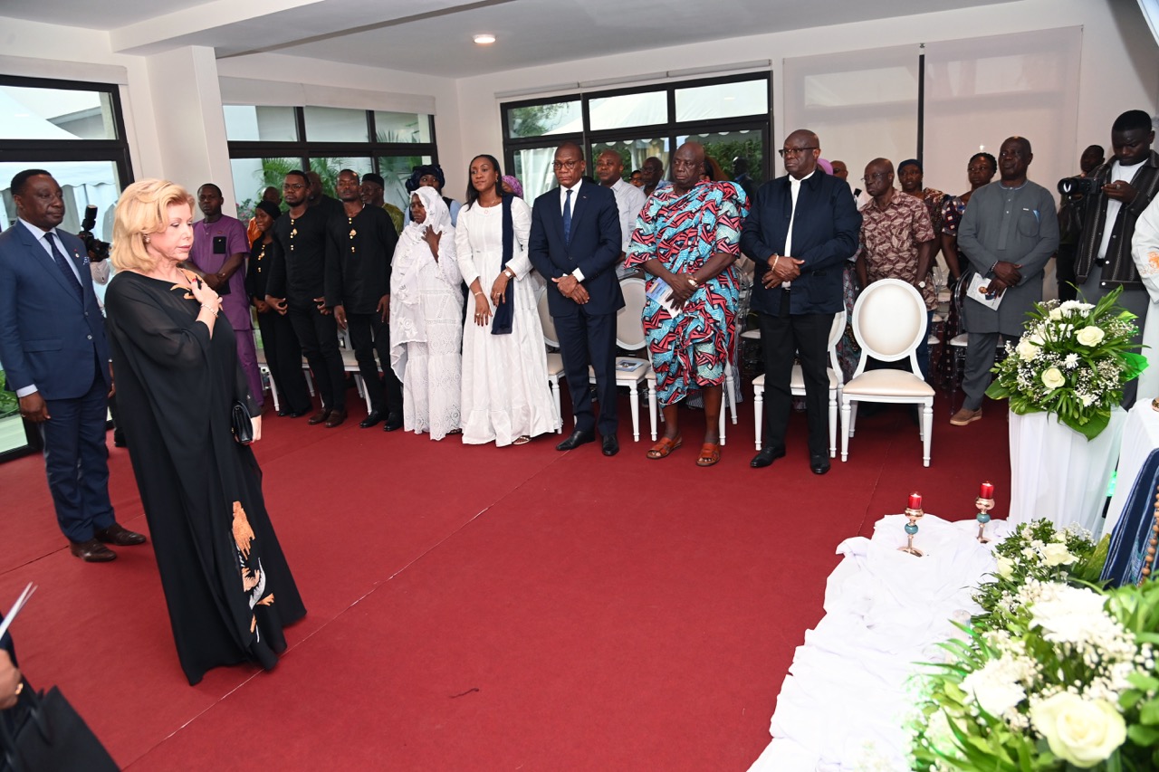 Mourning: First Lady Dominique Ouattara offers her condolences and ...